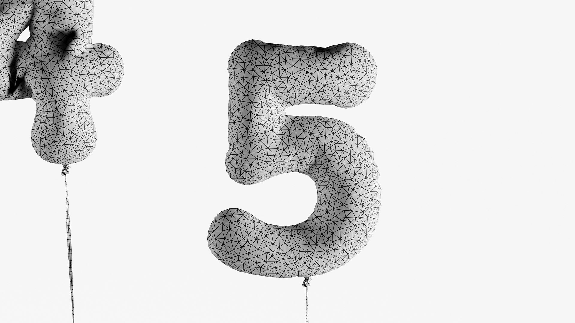 3D Balloon Numbers - TurboSquid 1825552