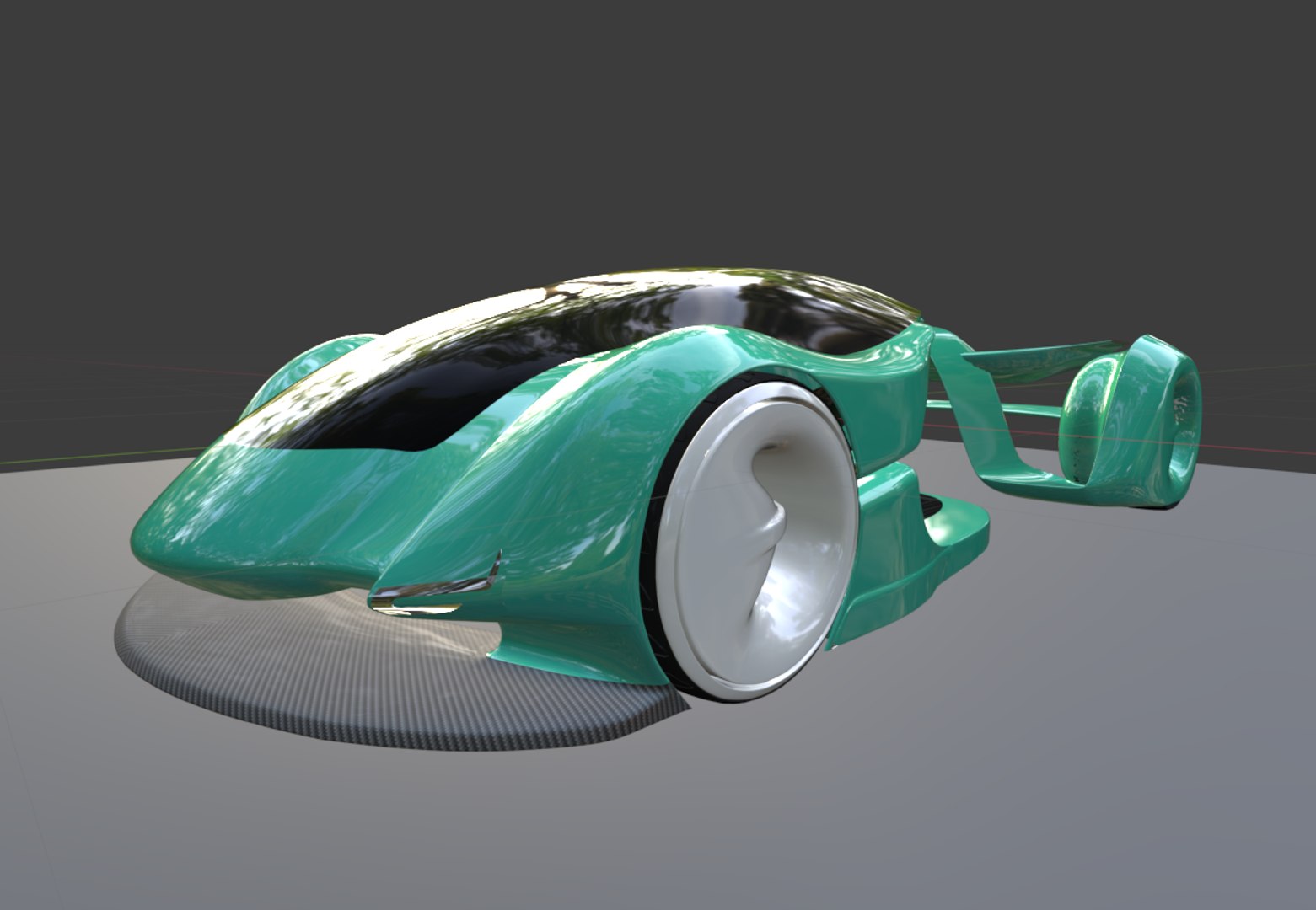 The VOLT Futuristic EV Hypercar 3D - TurboSquid 1824286
