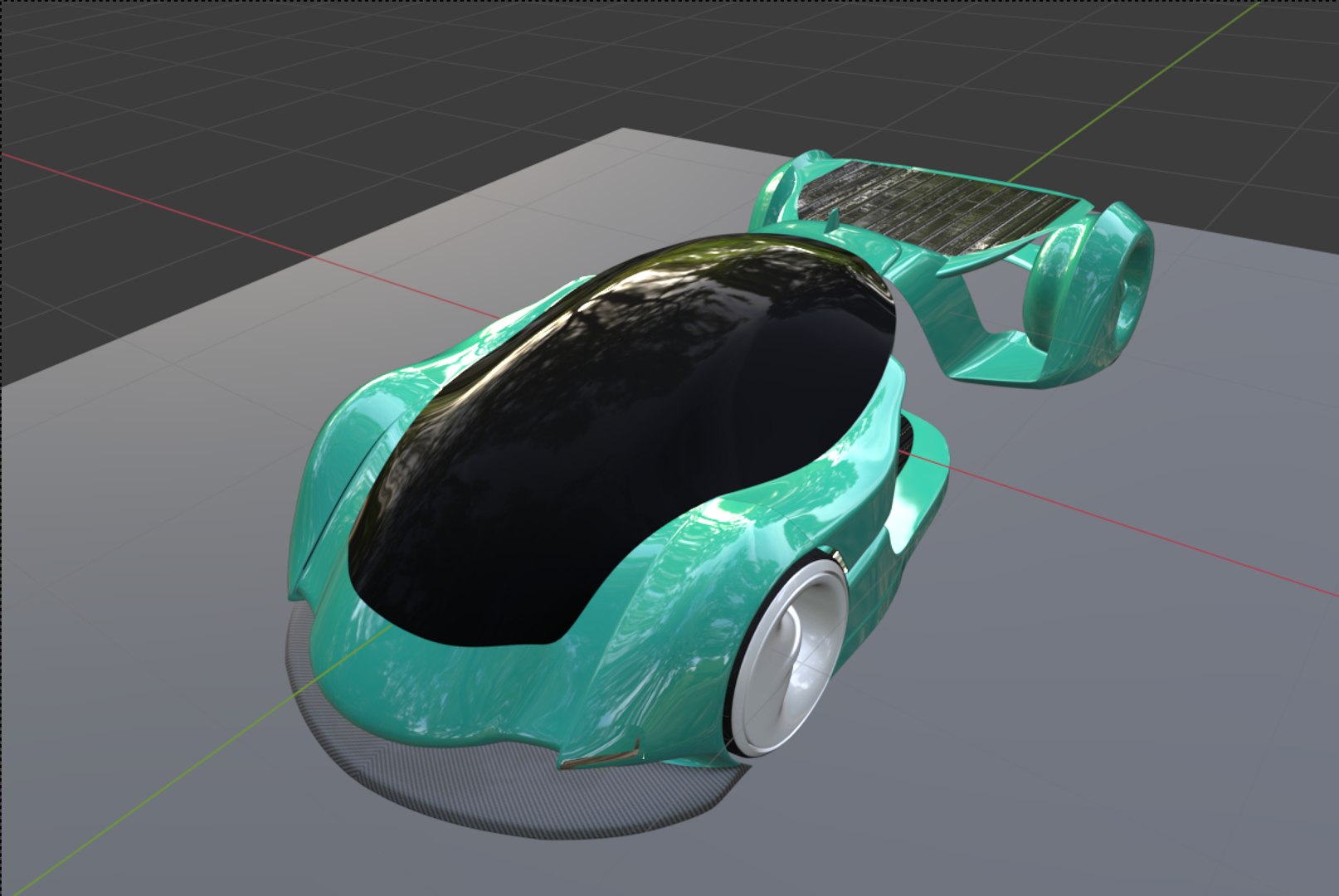 The VOLT Futuristic EV Hypercar 3D - TurboSquid 1824286