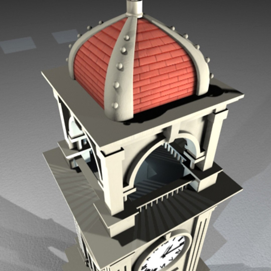 Clock Tower 3d Model
