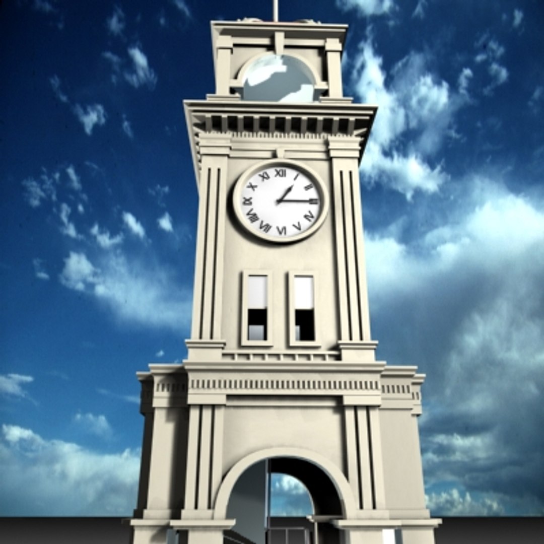 Clock Tower 3d Model