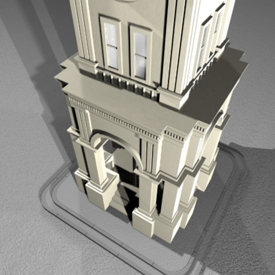 Clock Tower 3d Model