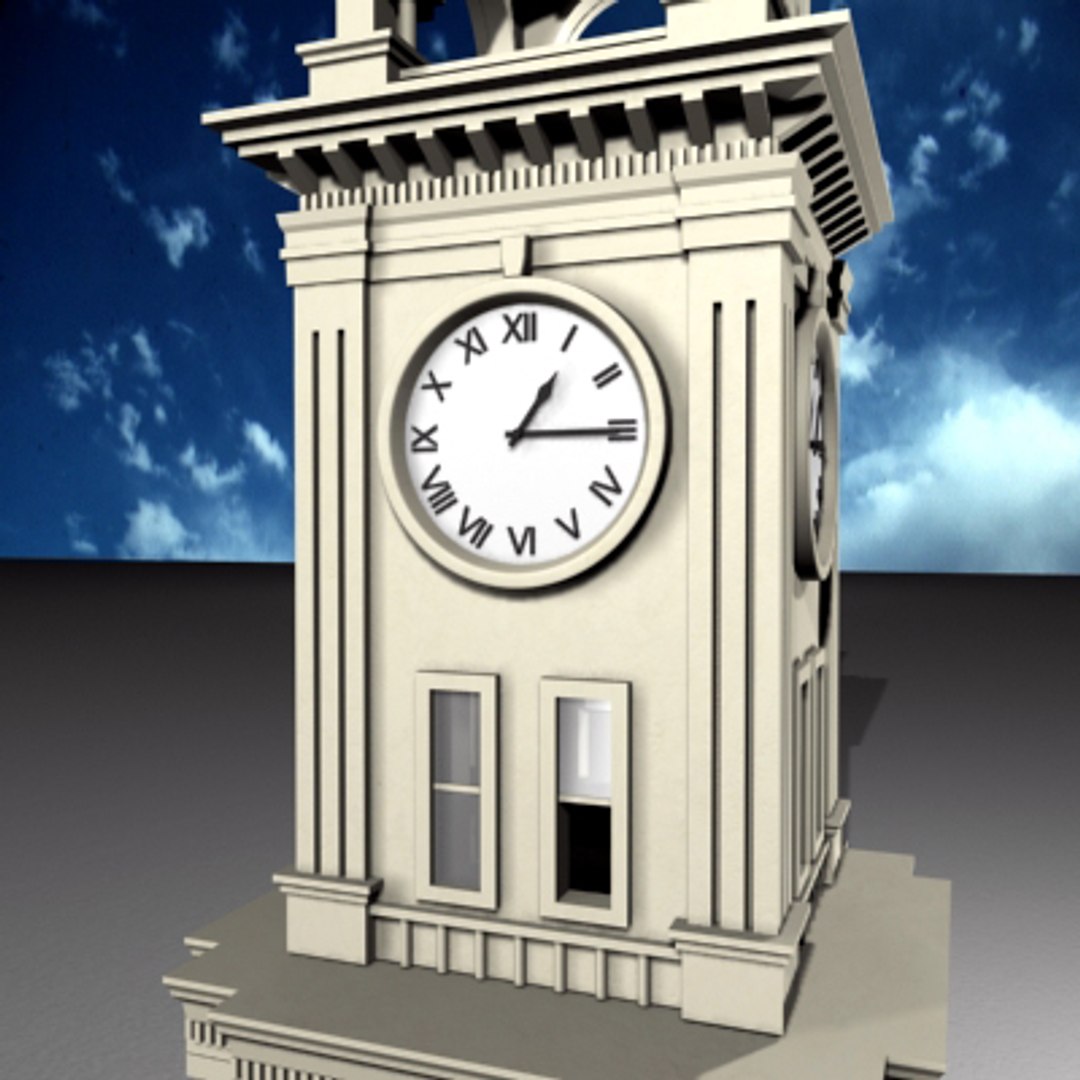 Clock Tower 3d Model