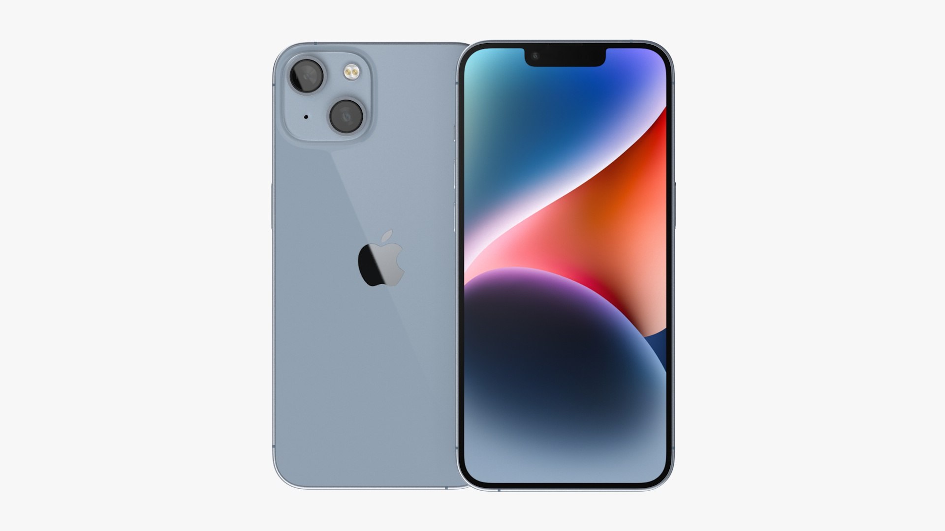 3D Apple iPhone 14 Blue - TurboSquid 1959119