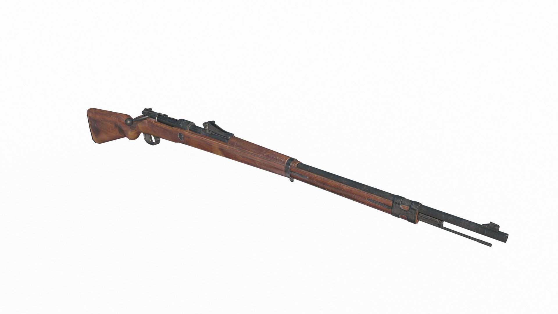 3D Old Style Weapon Long Rifle - TurboSquid 2185034