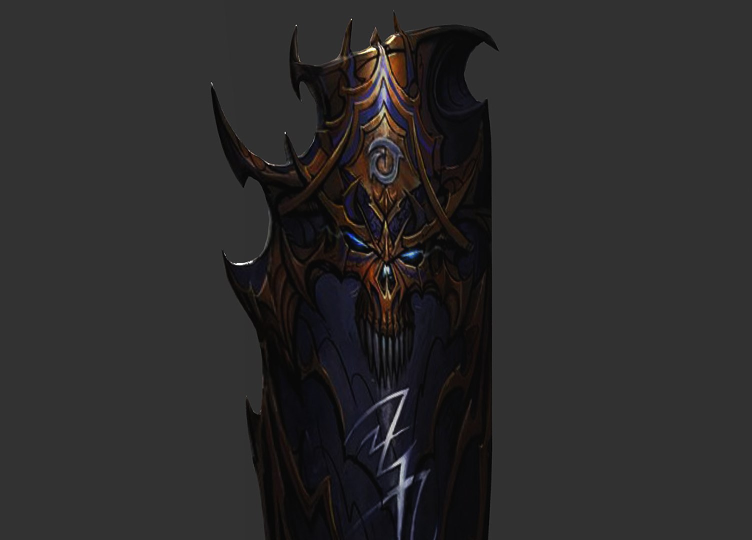 Dragon Shield Blue 3d Model