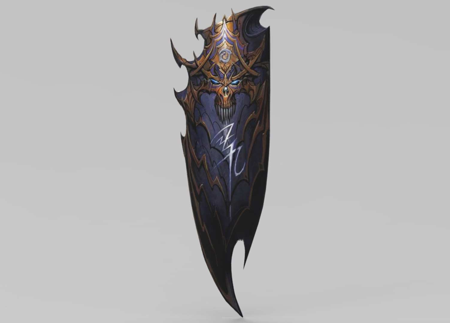 Dragon Shield Blue 3d Model
