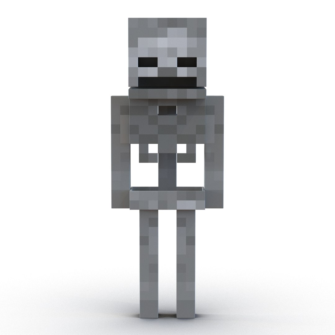 3d model minecraft skeleton