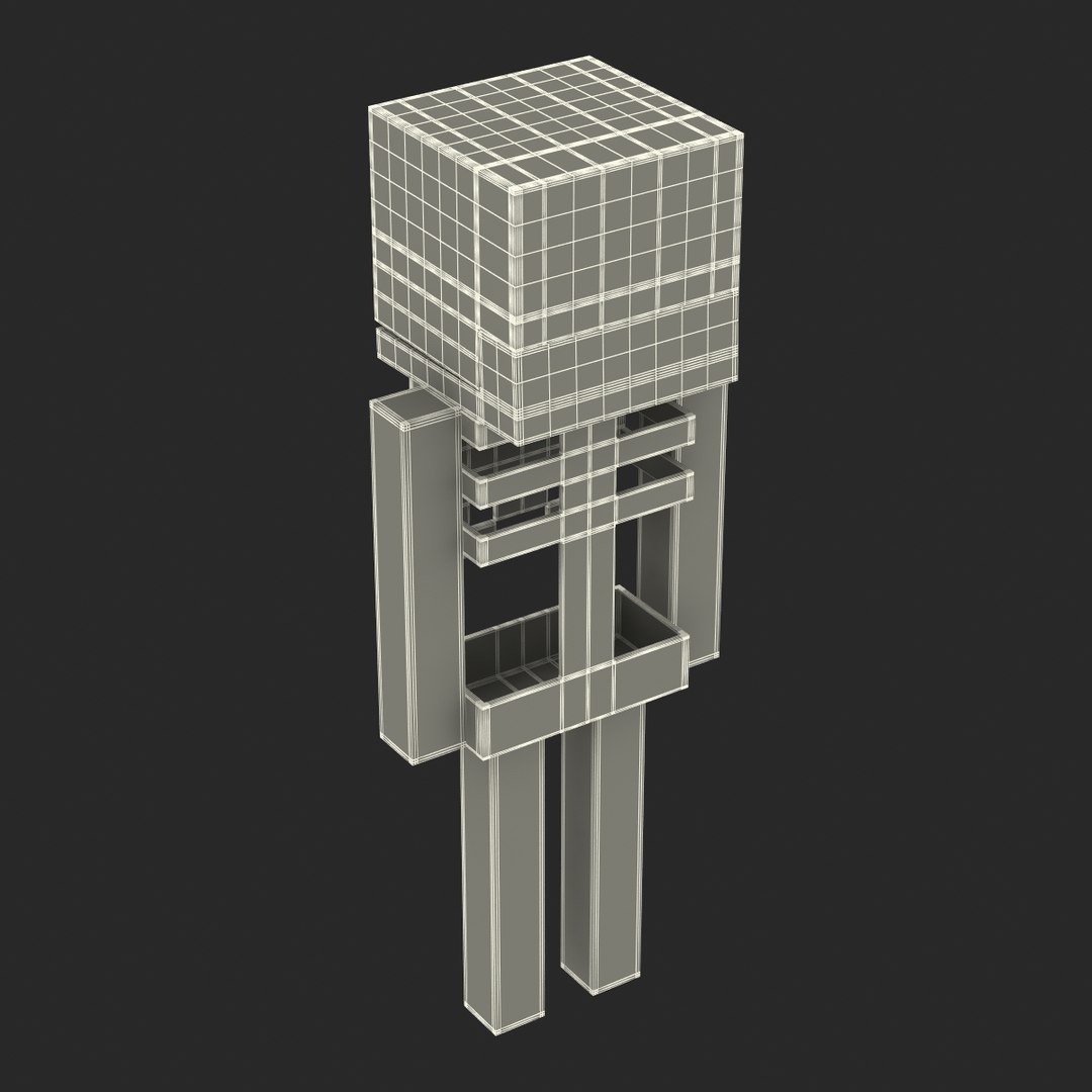 3d model minecraft skeleton