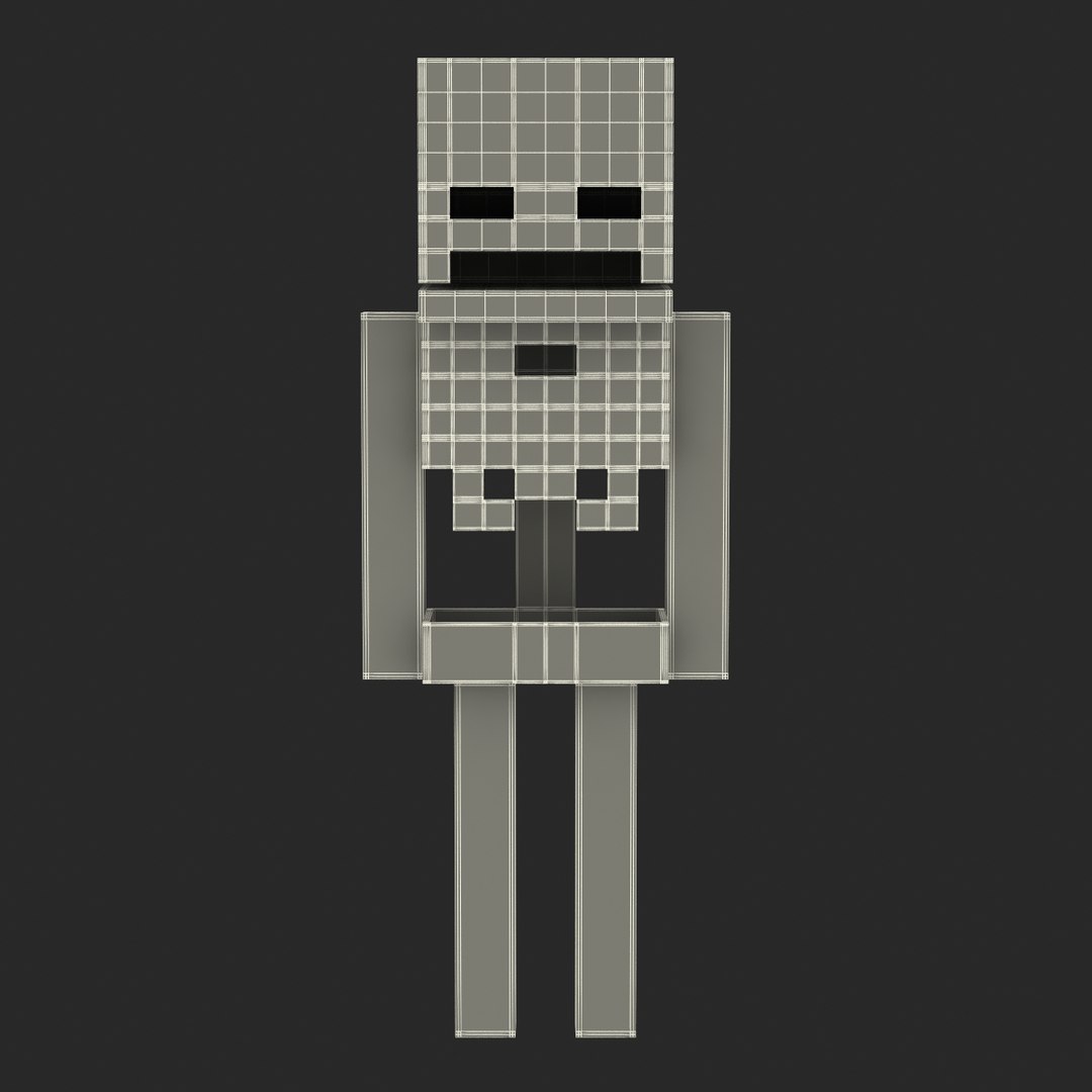 3d model minecraft skeleton