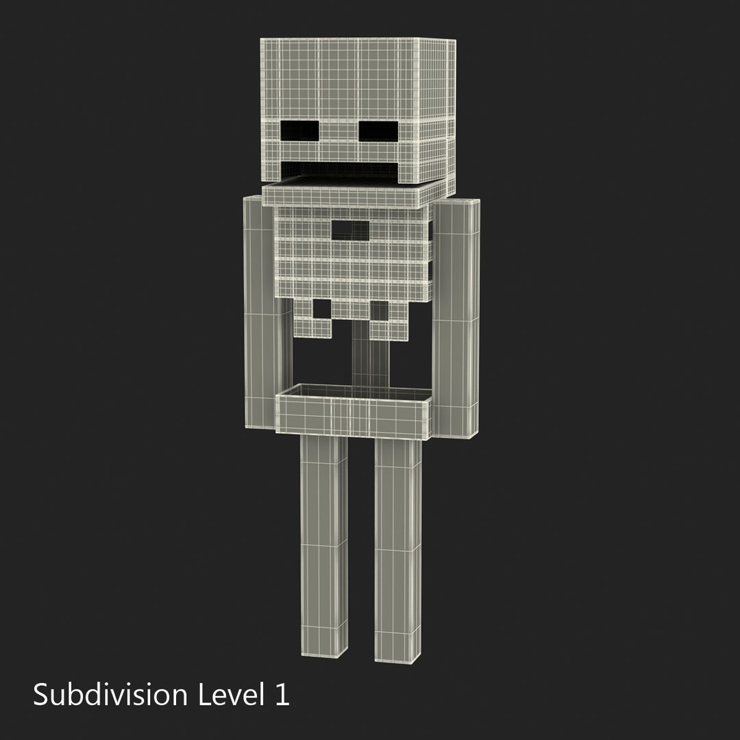 3d model minecraft skeleton