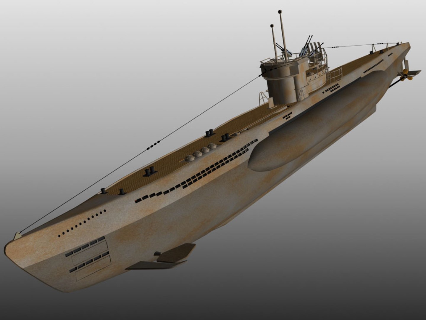 3d Model U-boat Submarine