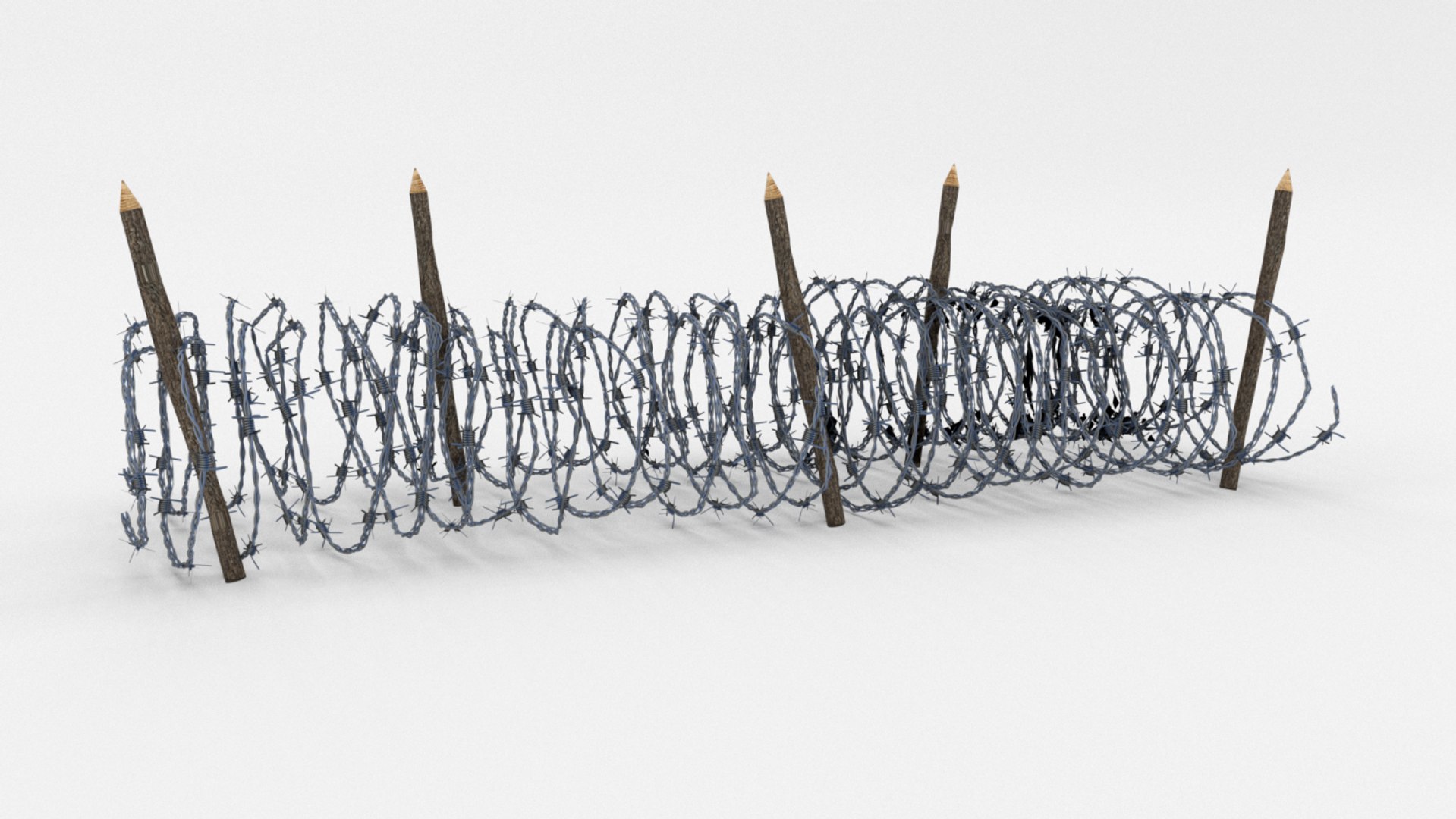3D barb wire obstacle - TurboSquid 1191709
