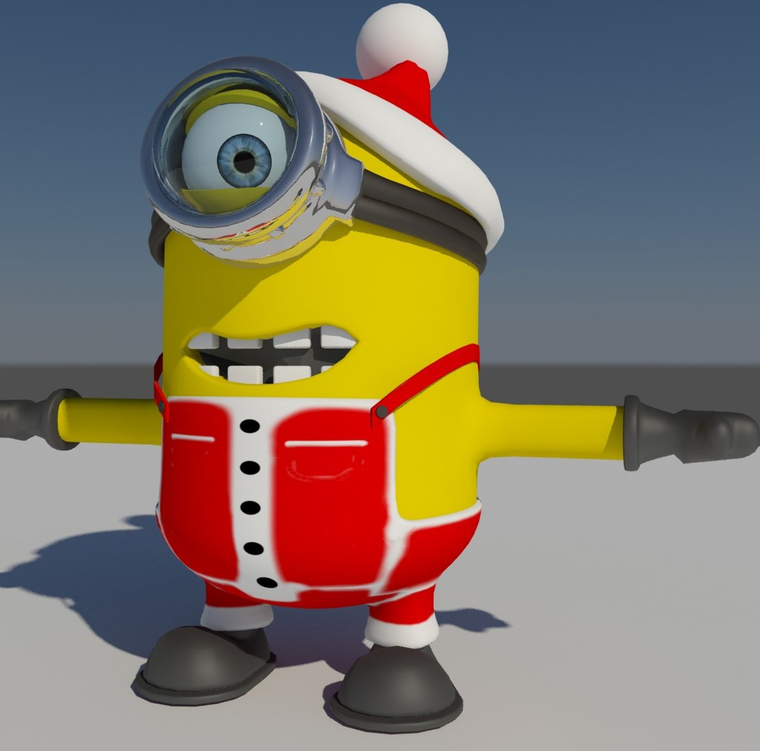 christmas minion 3d model