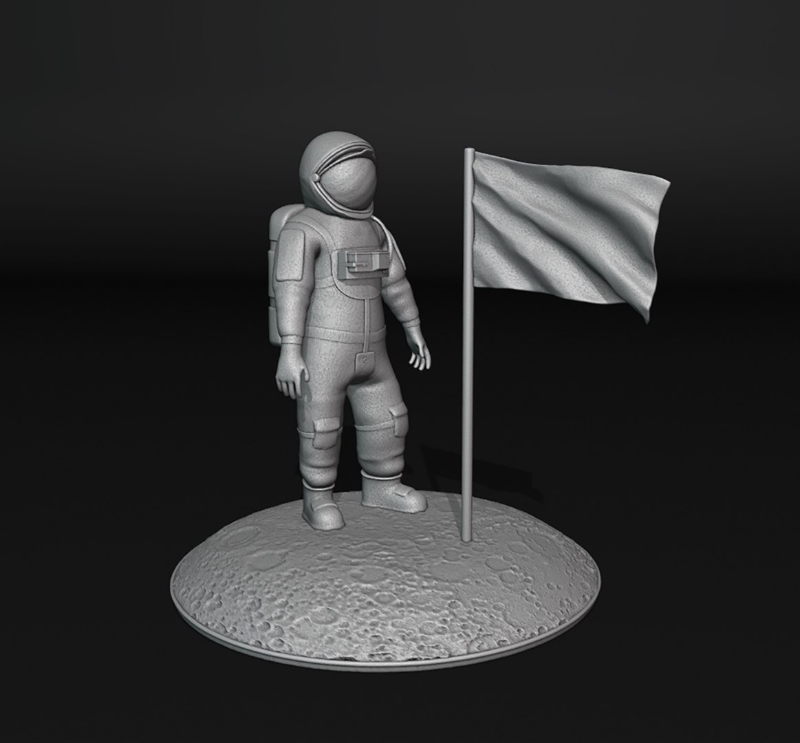3D Astronaut - Man On The Moon - TurboSquid 2081131