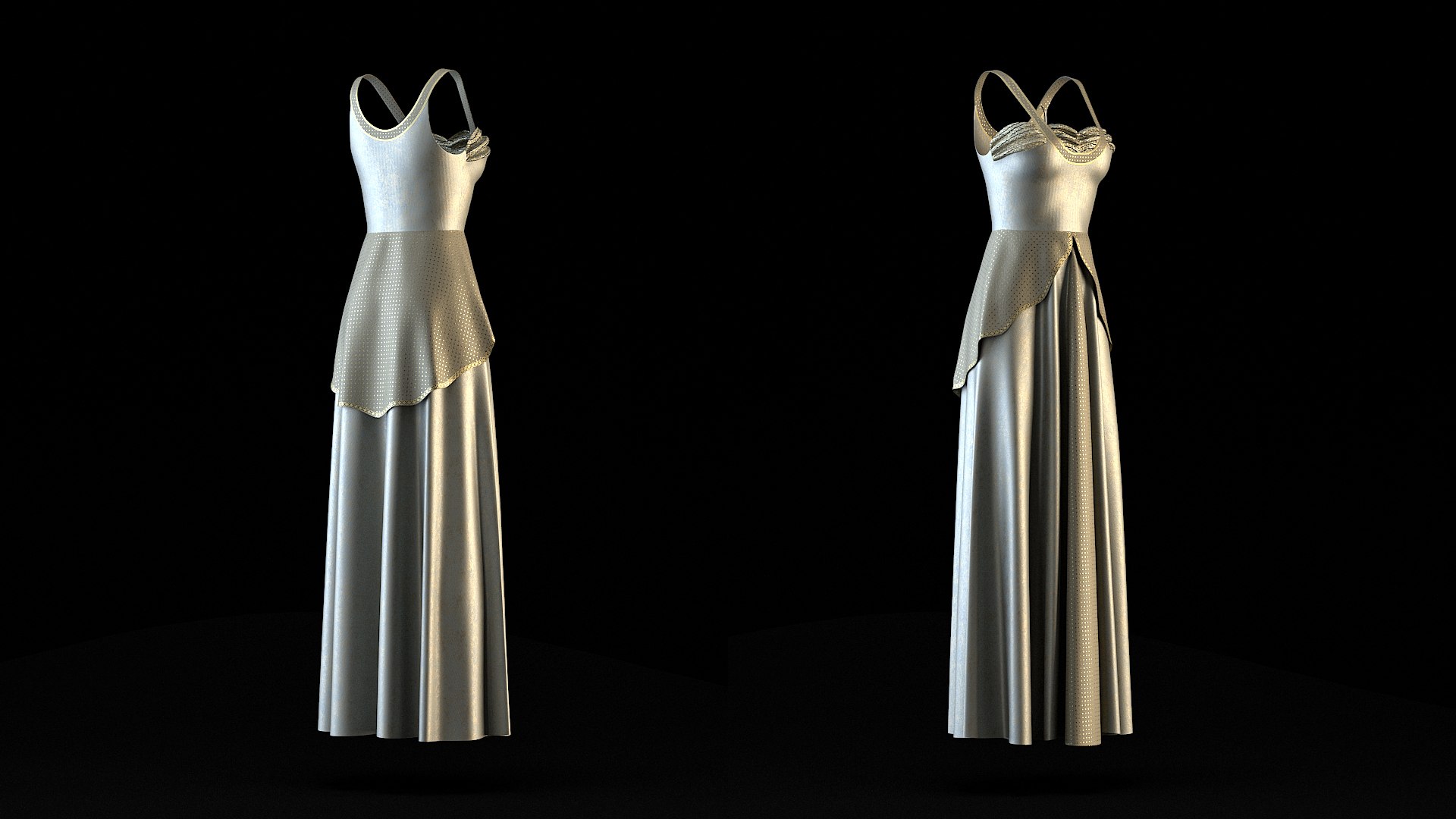 Evening Dress - 002 3D Model - TurboSquid 2262295