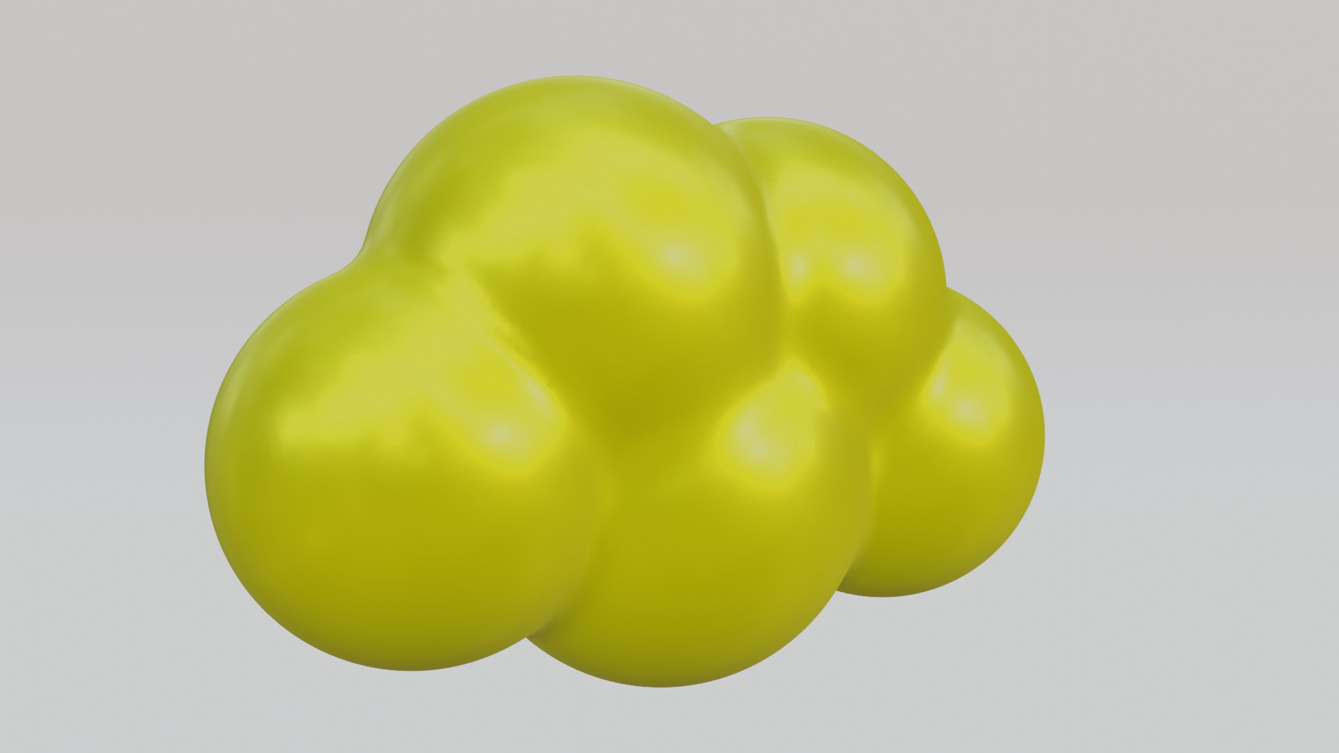 3D Yellow Cloud - TurboSquid 2082045