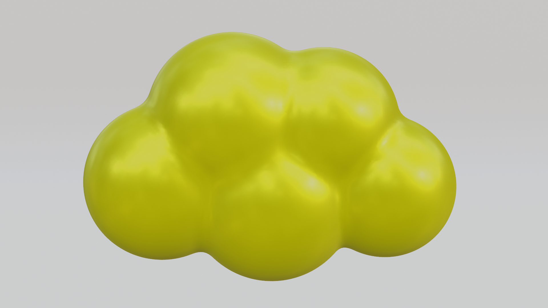 3D Yellow Cloud - TurboSquid 2082045