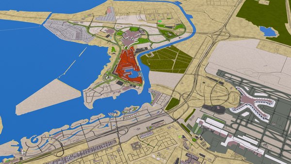 Abu dhabi city model - TurboSquid 1690356