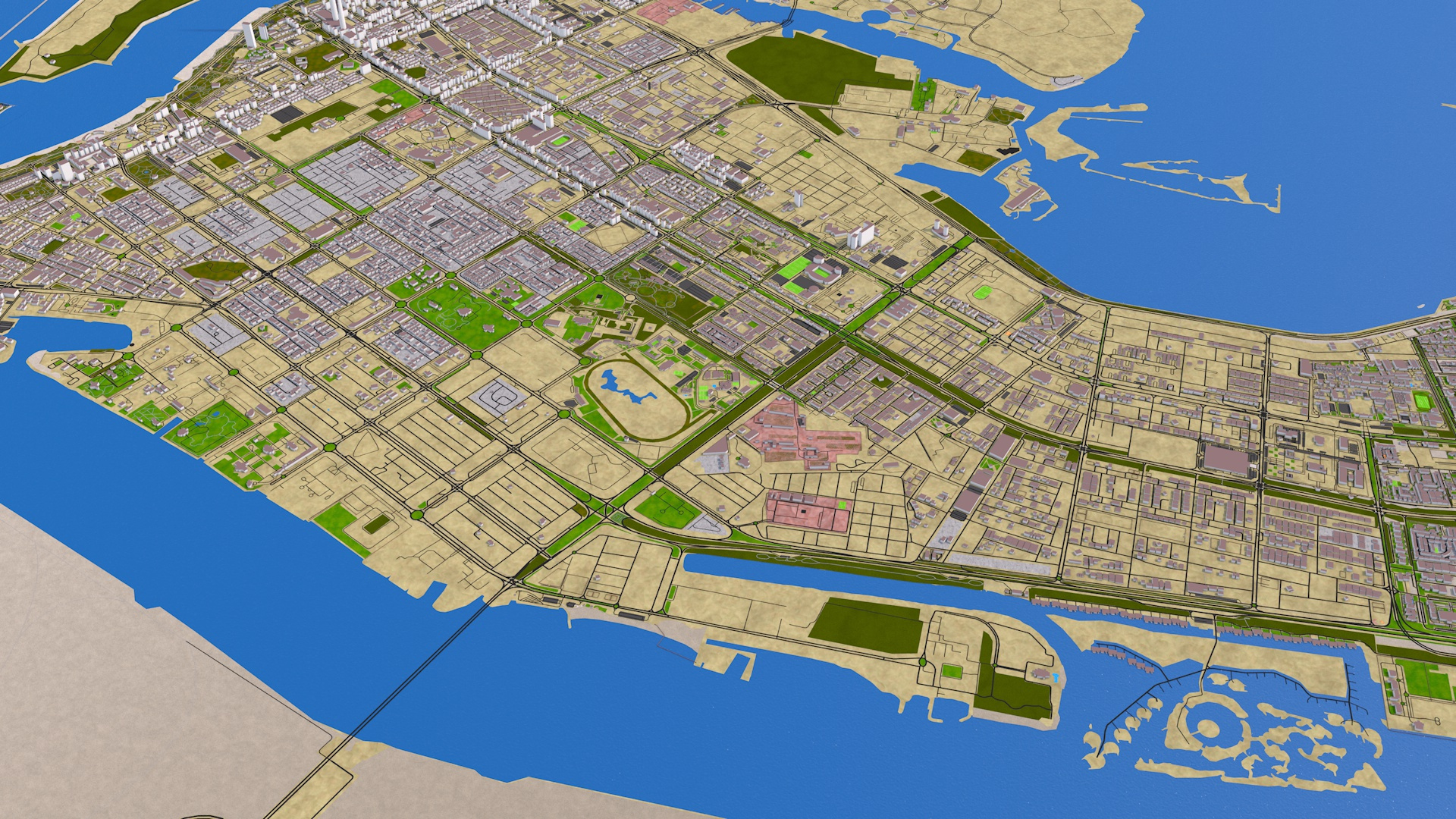 Abu dhabi city model - TurboSquid 1690356