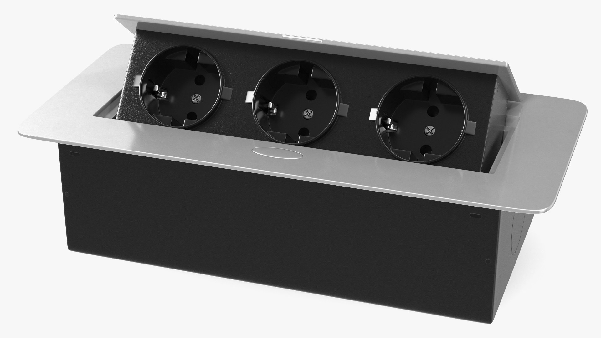Black Triple Hidden Socket 3D Model - TurboSquid 2079646