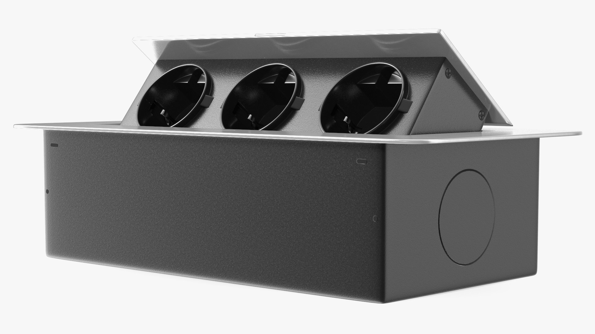 Black Triple Hidden Socket 3D Model - TurboSquid 2079646