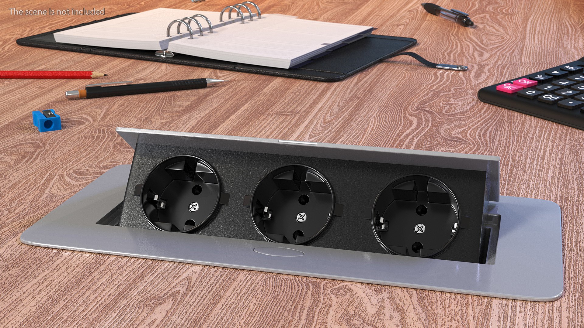 Black Triple Hidden Socket 3D Model - TurboSquid 2079646