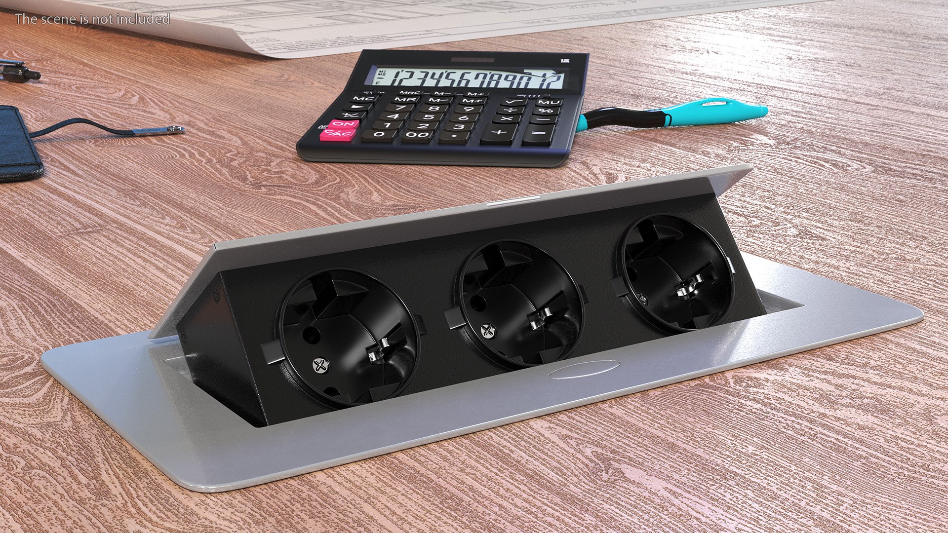 Black Triple Hidden Socket 3D Model - TurboSquid 2079646