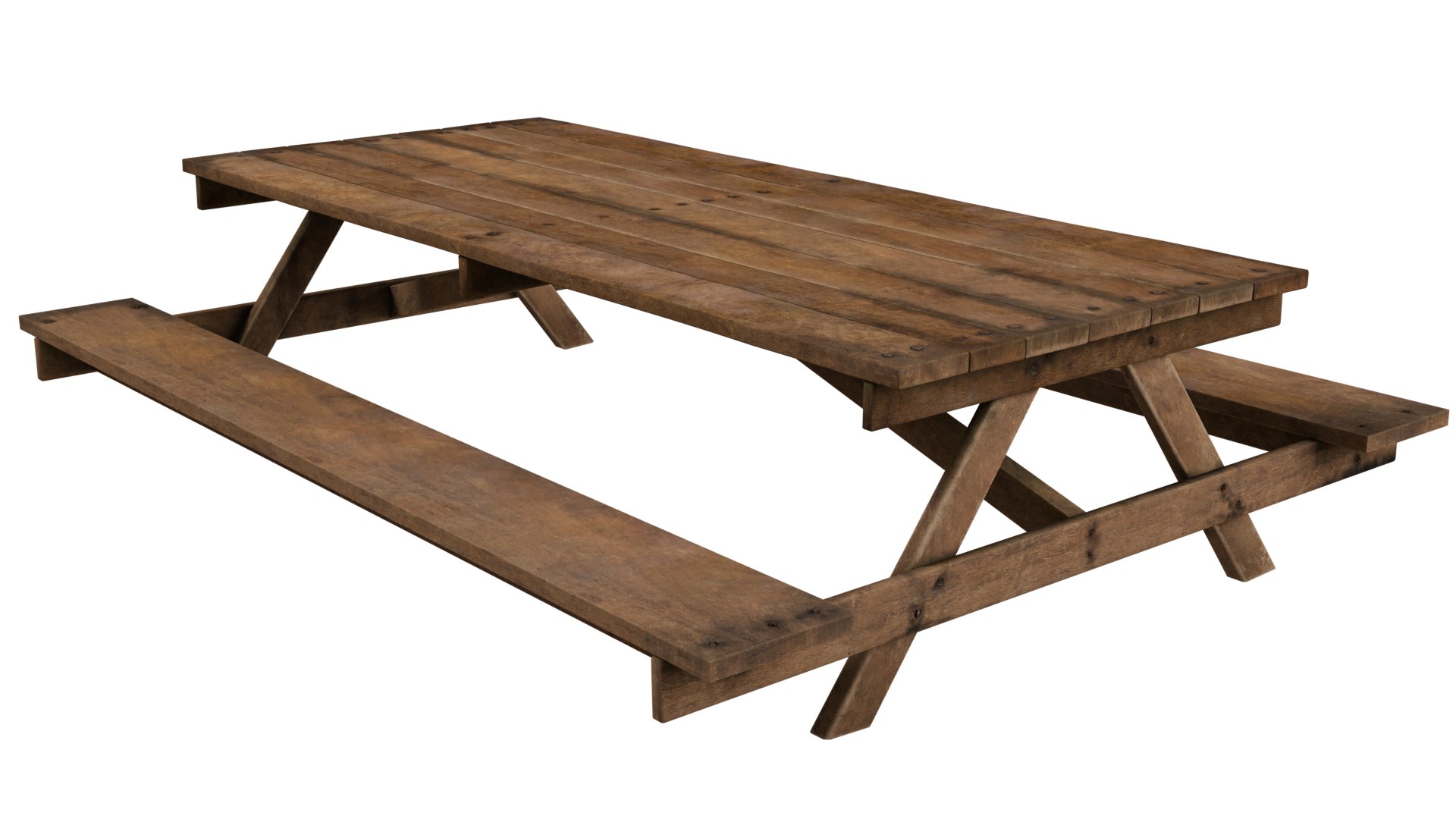 3D Picnic Table Model - TurboSquid 2236142