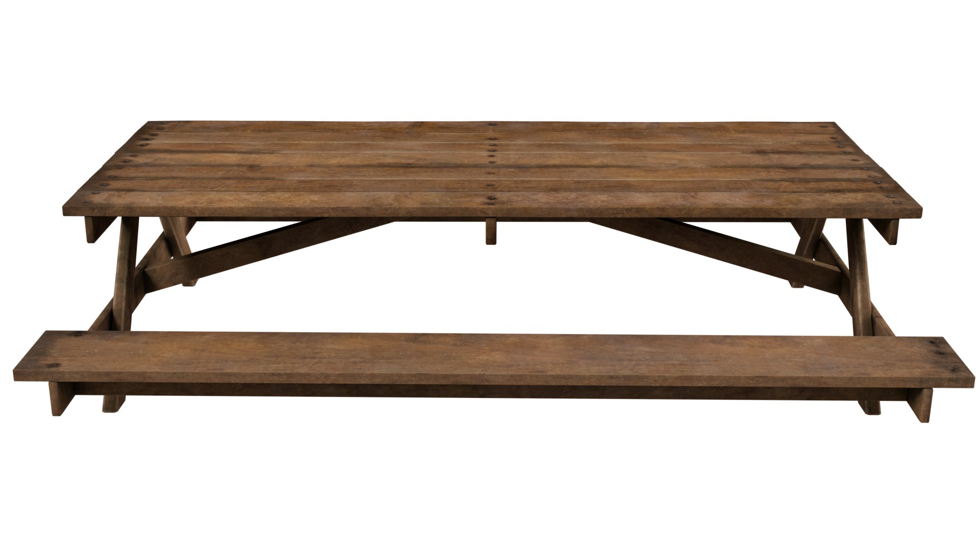 3D Picnic Table Model - TurboSquid 2236142