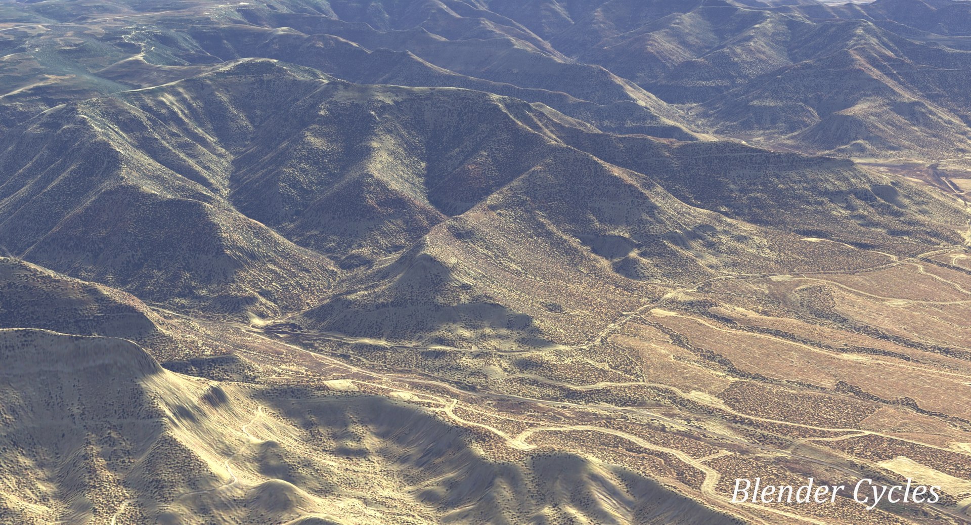 3d max large scale utah terrain