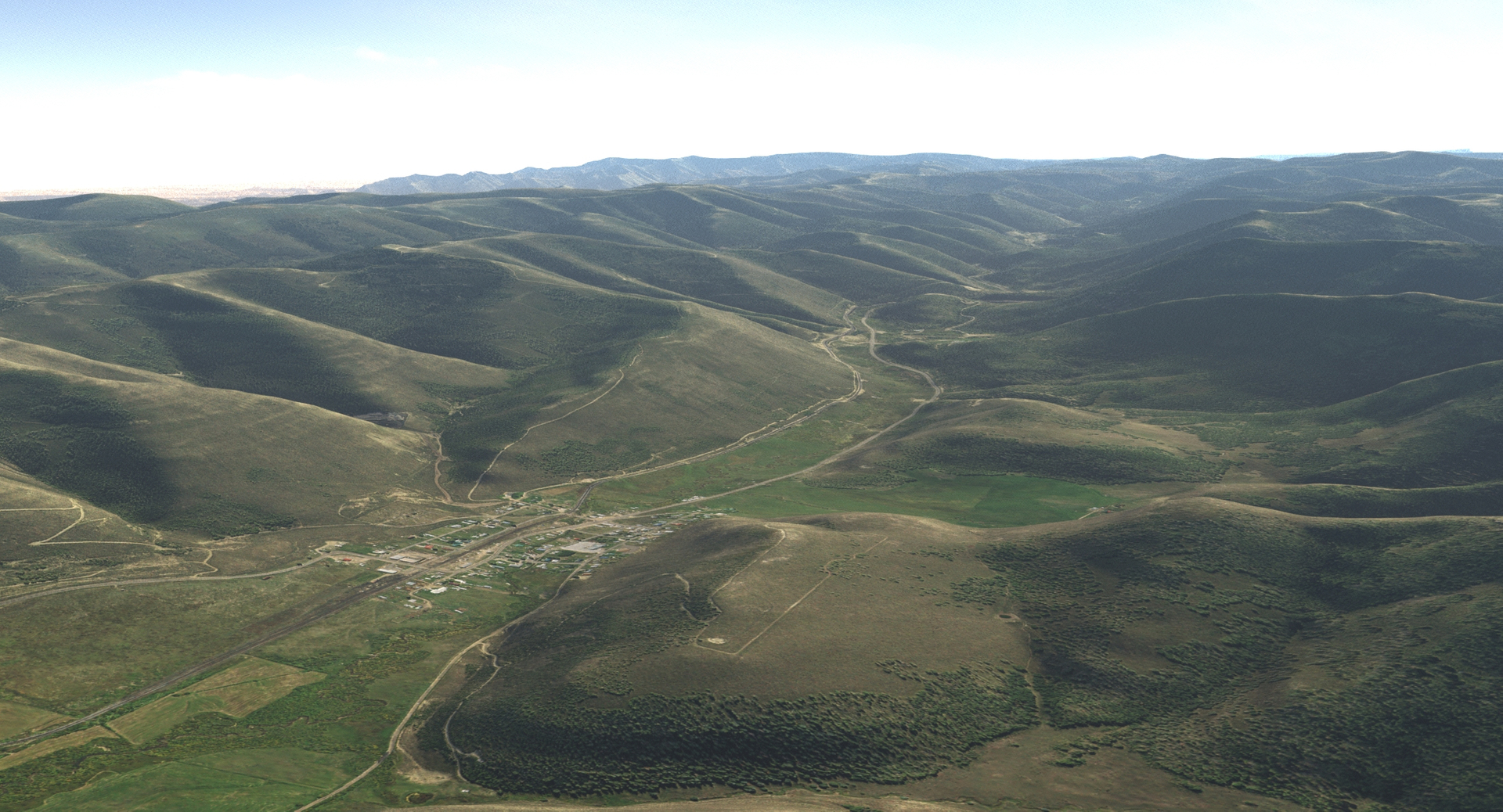 3d max large scale utah terrain