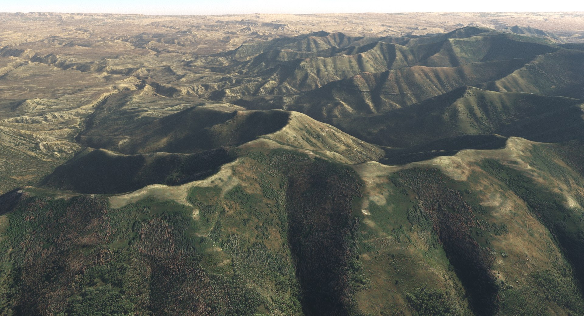 3d max large scale utah terrain