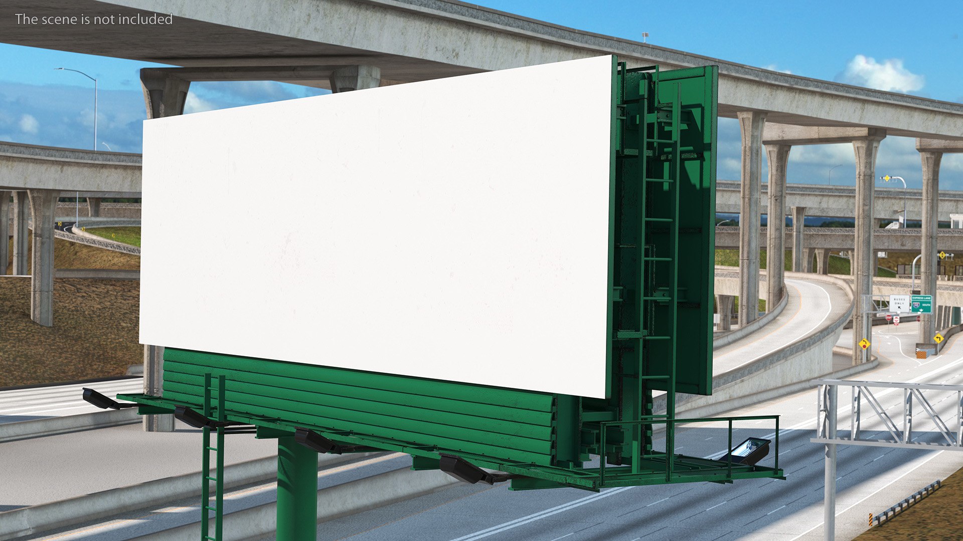 Outdoor Advertising Billboard Structure Model - TurboSquid 2247059