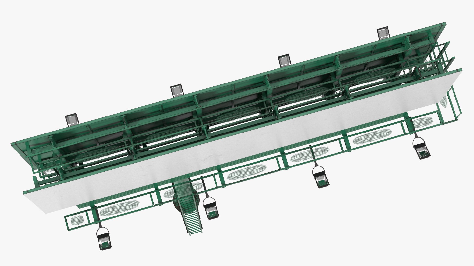 Outdoor Advertising Billboard Structure Model - TurboSquid 2247059