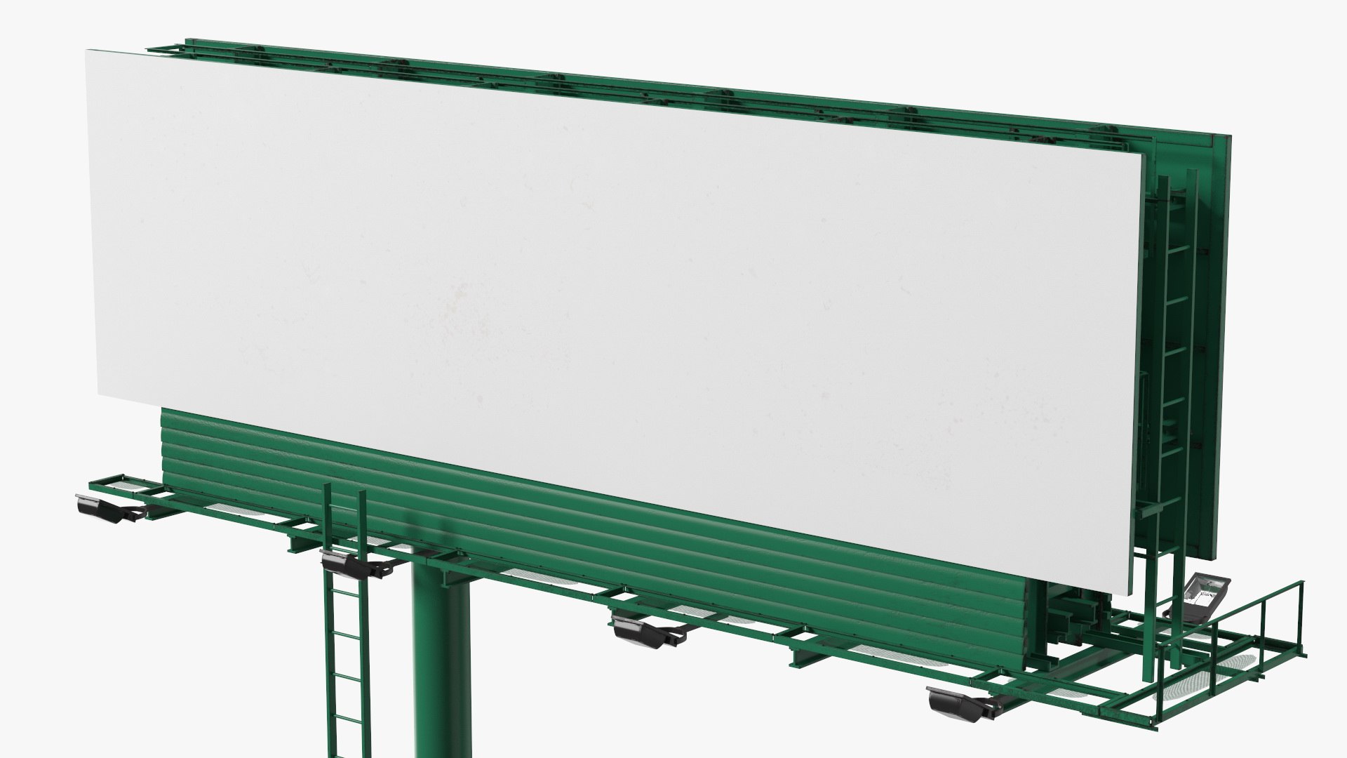 Outdoor Advertising Billboard Structure Model - TurboSquid 2247059