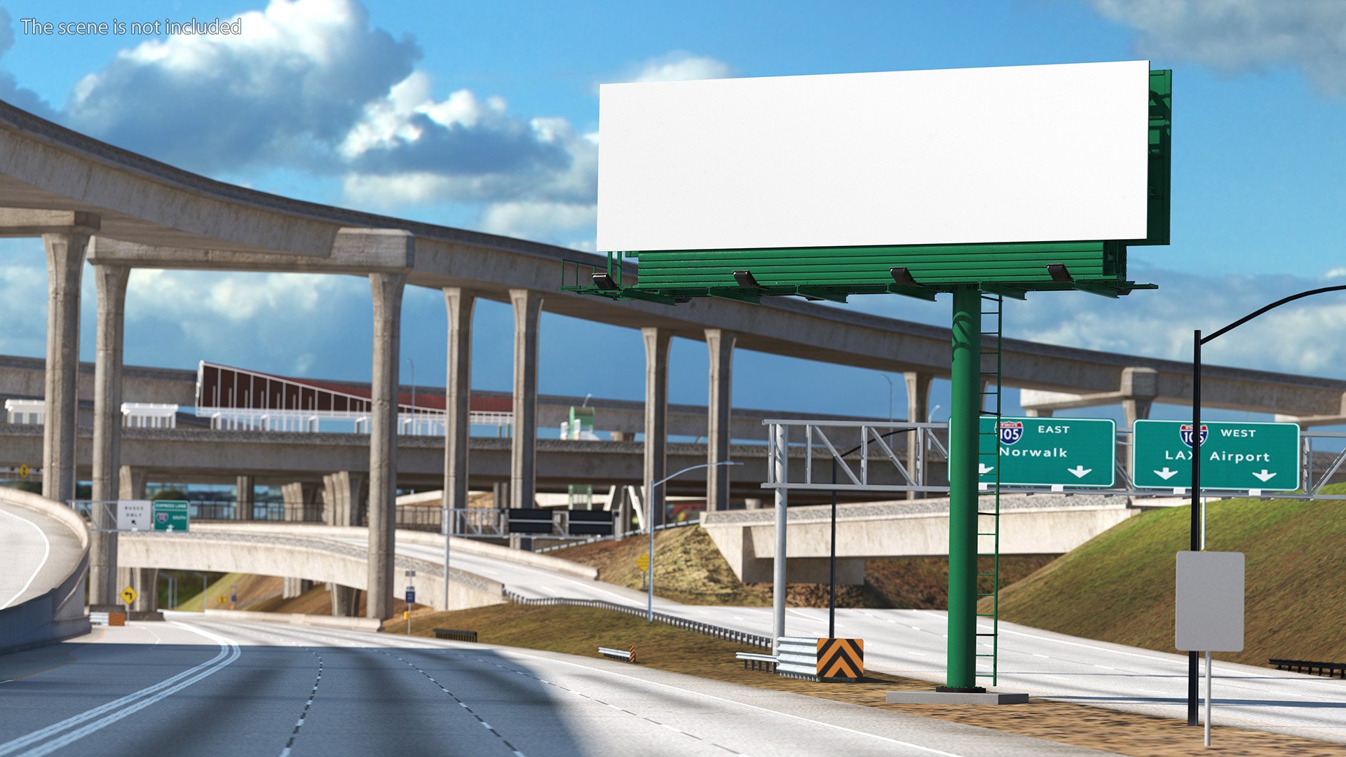 Outdoor Advertising Billboard Structure Model - TurboSquid 2247059