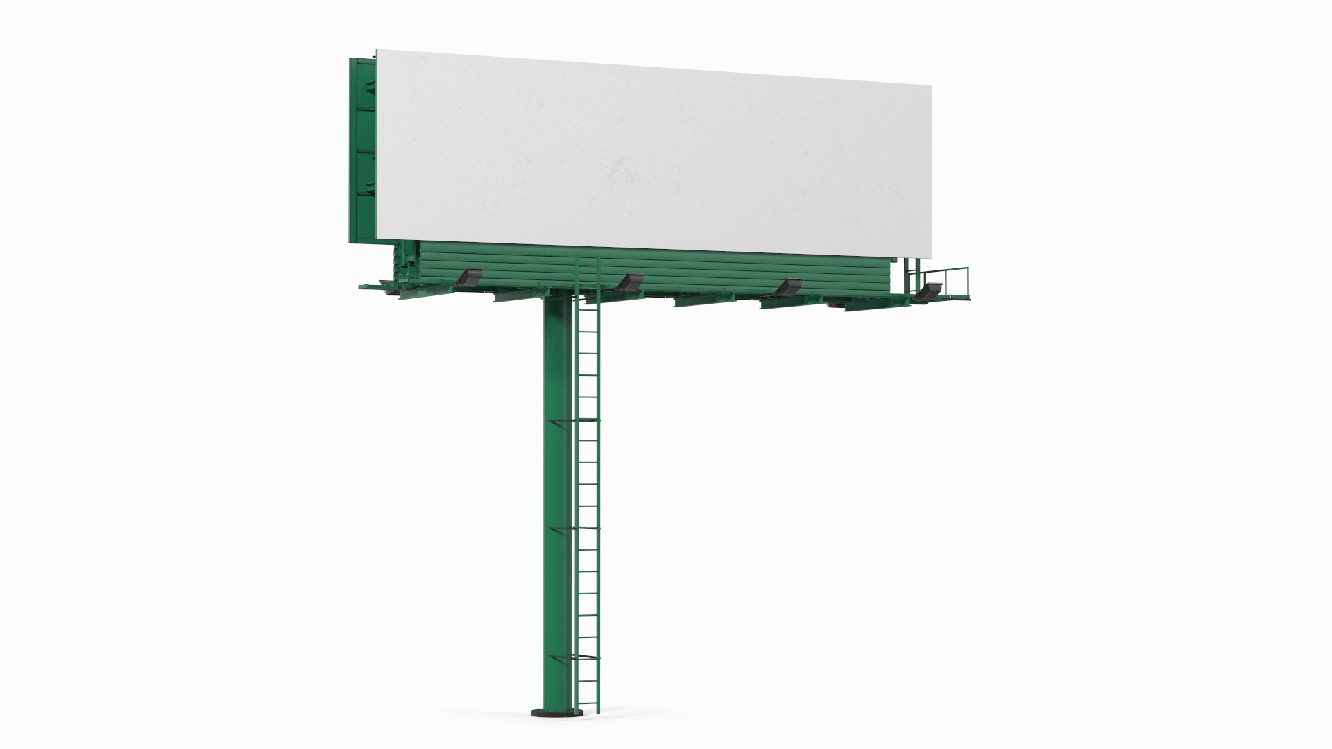 Outdoor Advertising Billboard Structure Model - TurboSquid 2247059
