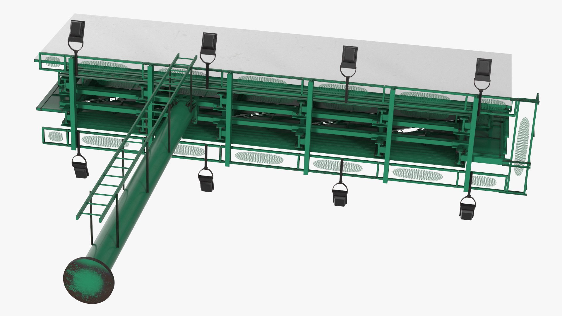 Outdoor Advertising Billboard Structure Model - TurboSquid 2247059