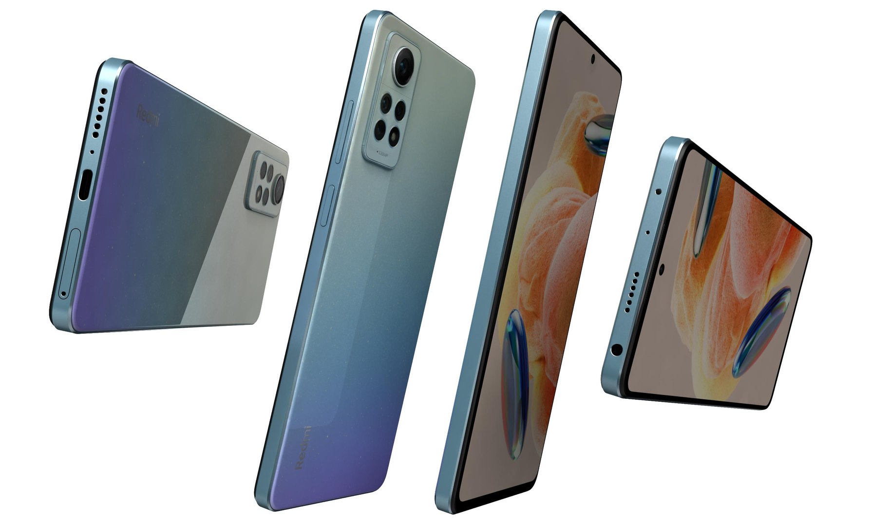 Xiaomi Redmi Note 12 Pro 4G Silver 3D model - TurboSquid 2056574