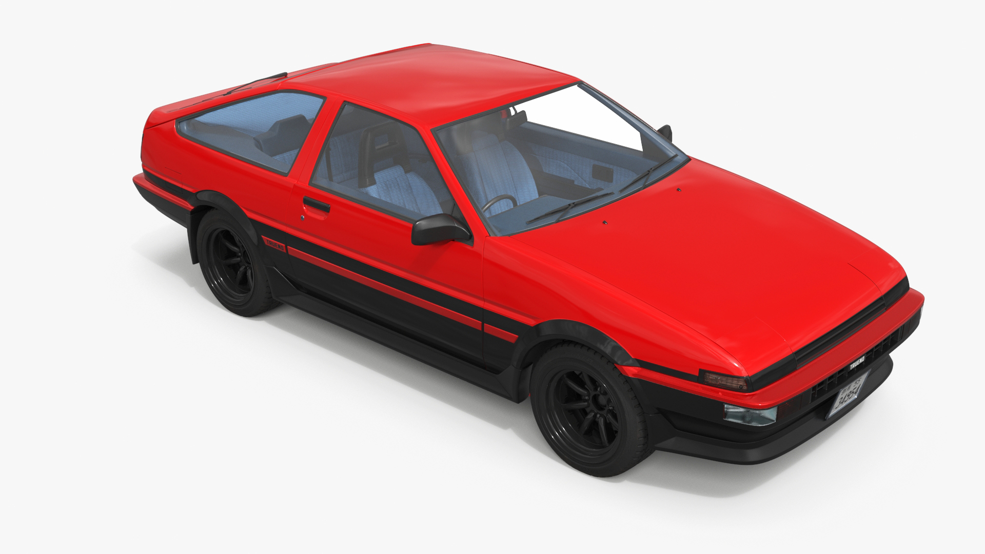 3D Toyota Sprinter Trueno AE86 Red - TurboSquid 2413721