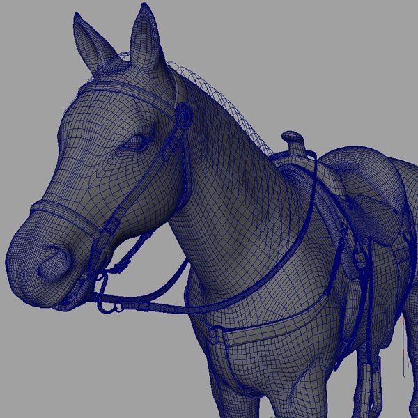 3d realistic horse saddle model