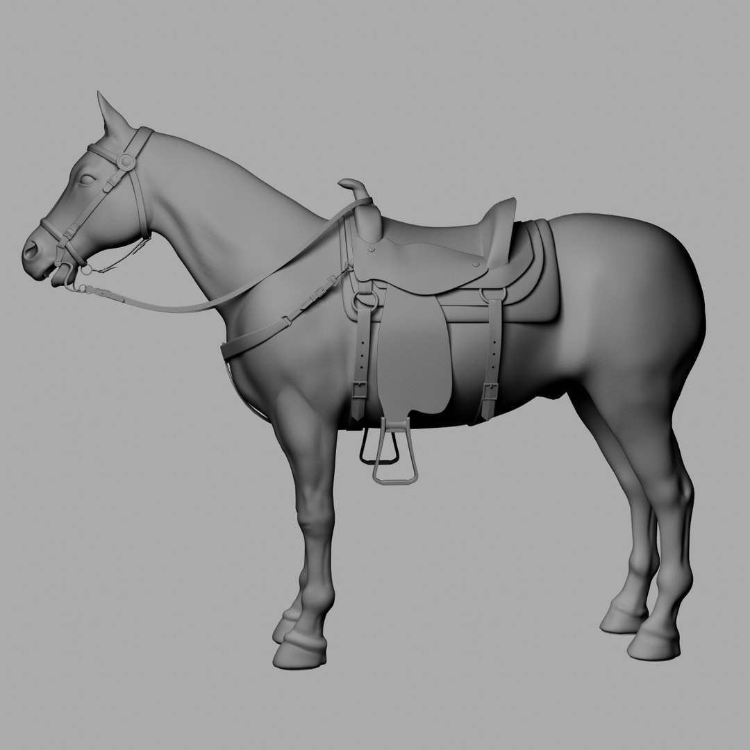 3d Realistic Horse Saddle Model