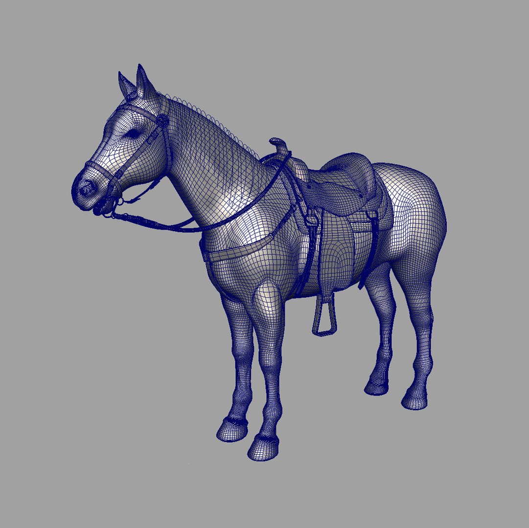 3d Realistic Horse Saddle Model