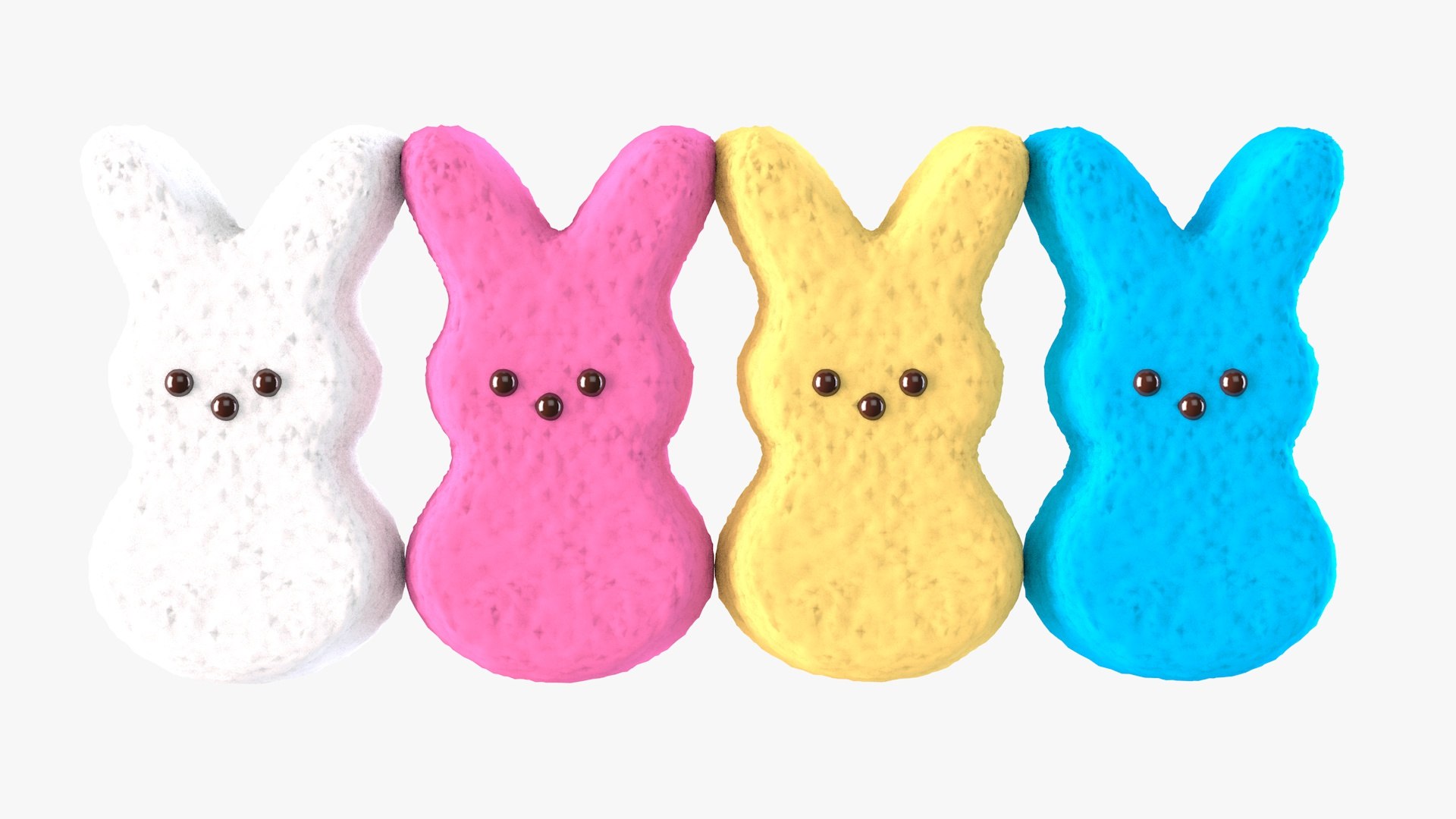 3D Model Easter Candy Bunnies - TurboSquid 2377774
