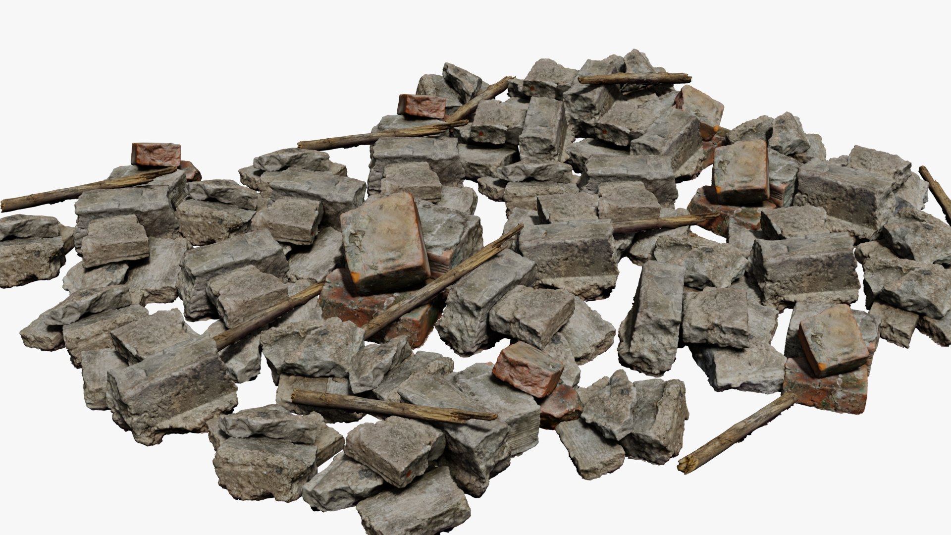 3D Scanned Construction Debris model - TurboSquid 2021632