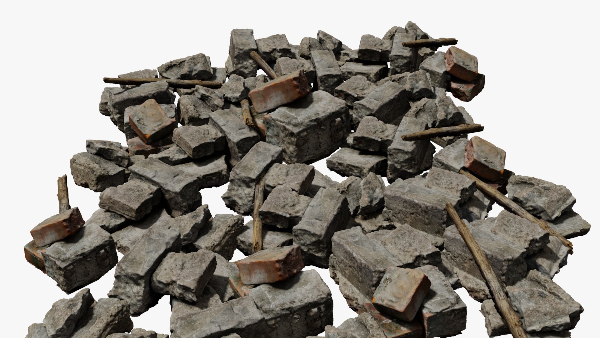 3D Scanned Construction Debris model - TurboSquid 2021632