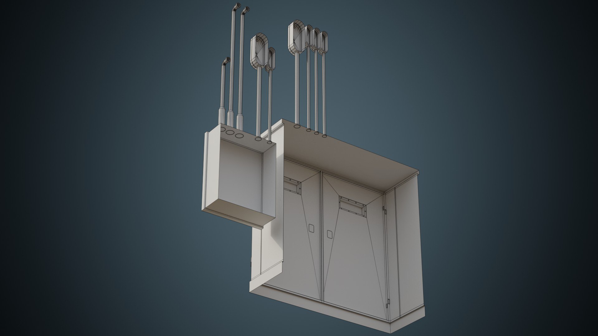 Utility Box 4A Model - TurboSquid 1718189