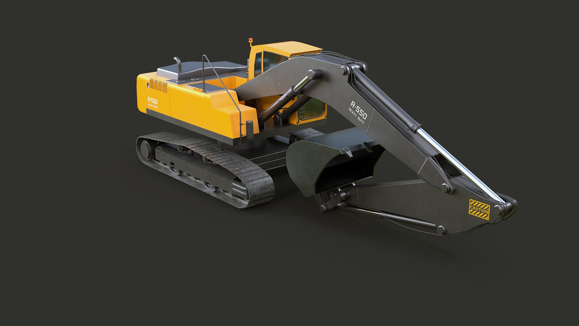 Modern Generic Heavy Duty Excavator 3D Model - TurboSquid 2049429