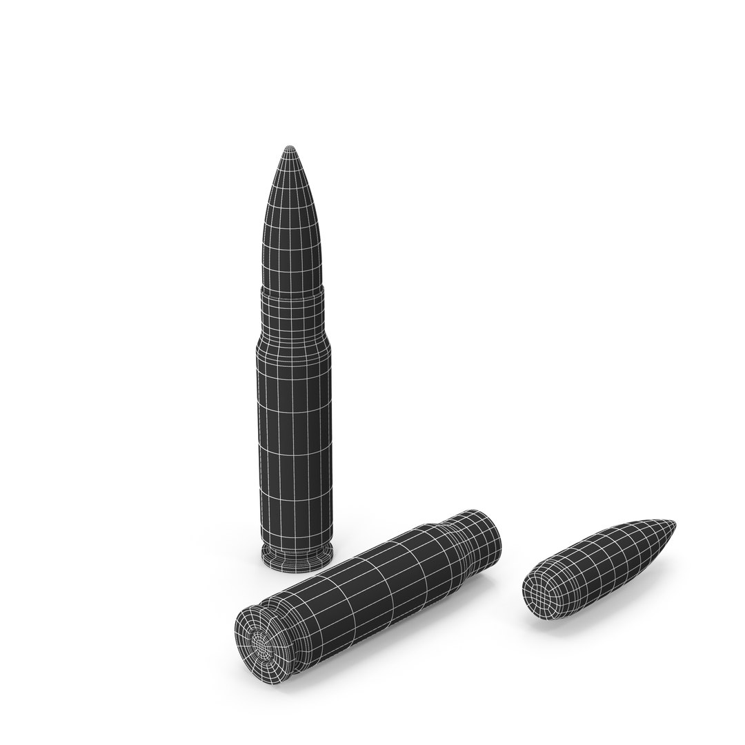 Rifle Bullets 3D Model - TurboSquid 1909758